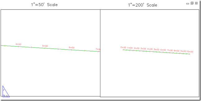 Civil 3D Reminders: Alignment Major Station – Different Viewport Scales